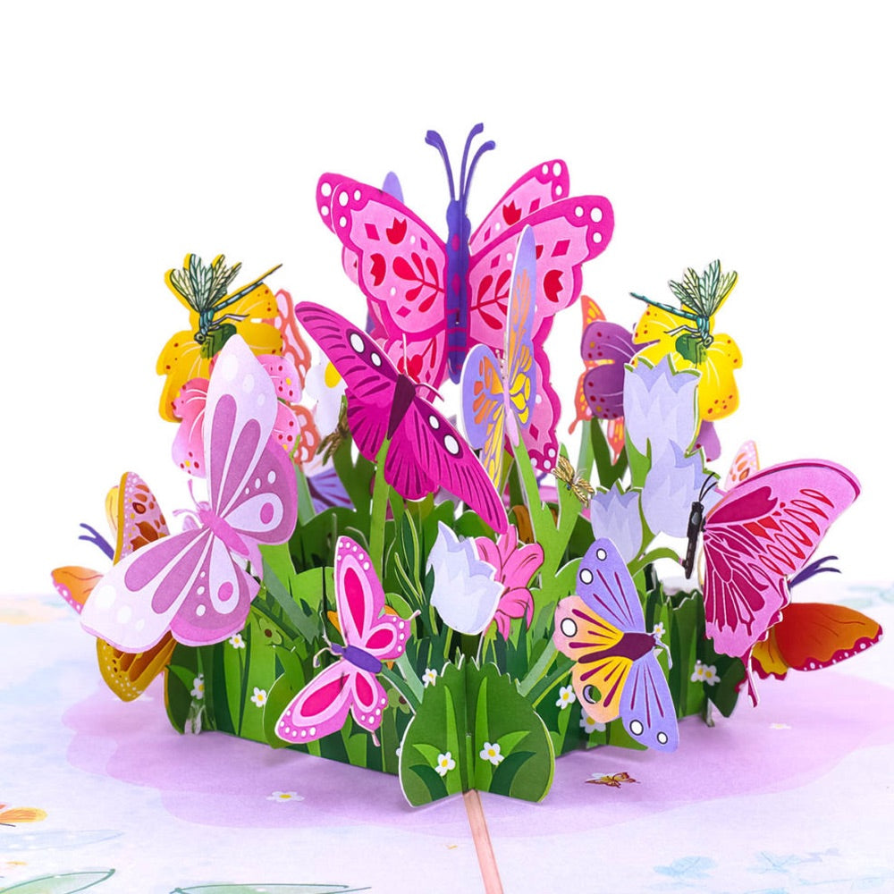 Colourful Butterfly Pop-Up Card – CardPop.co.uk