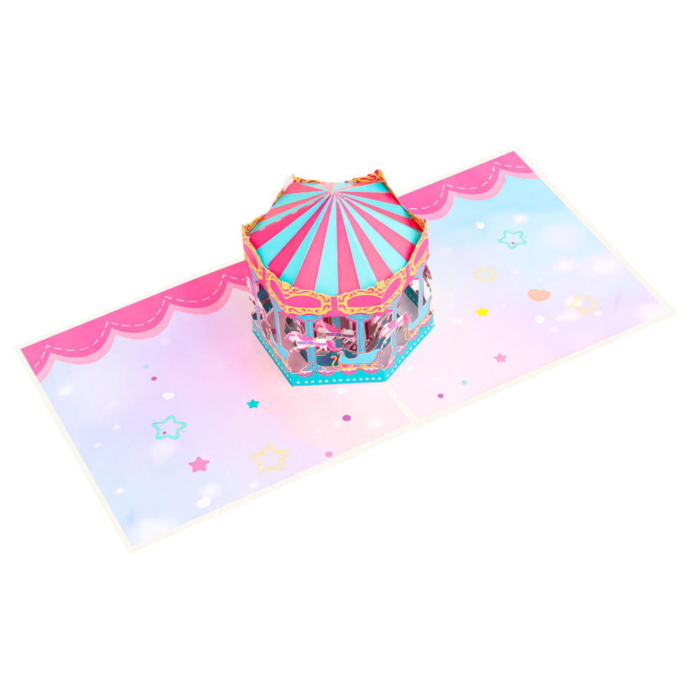 Birthday Carousel Pop-Up Card – CardPop.co.uk