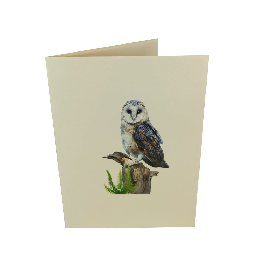 Barn Owl Pop-Up Card – CardPop.co.uk