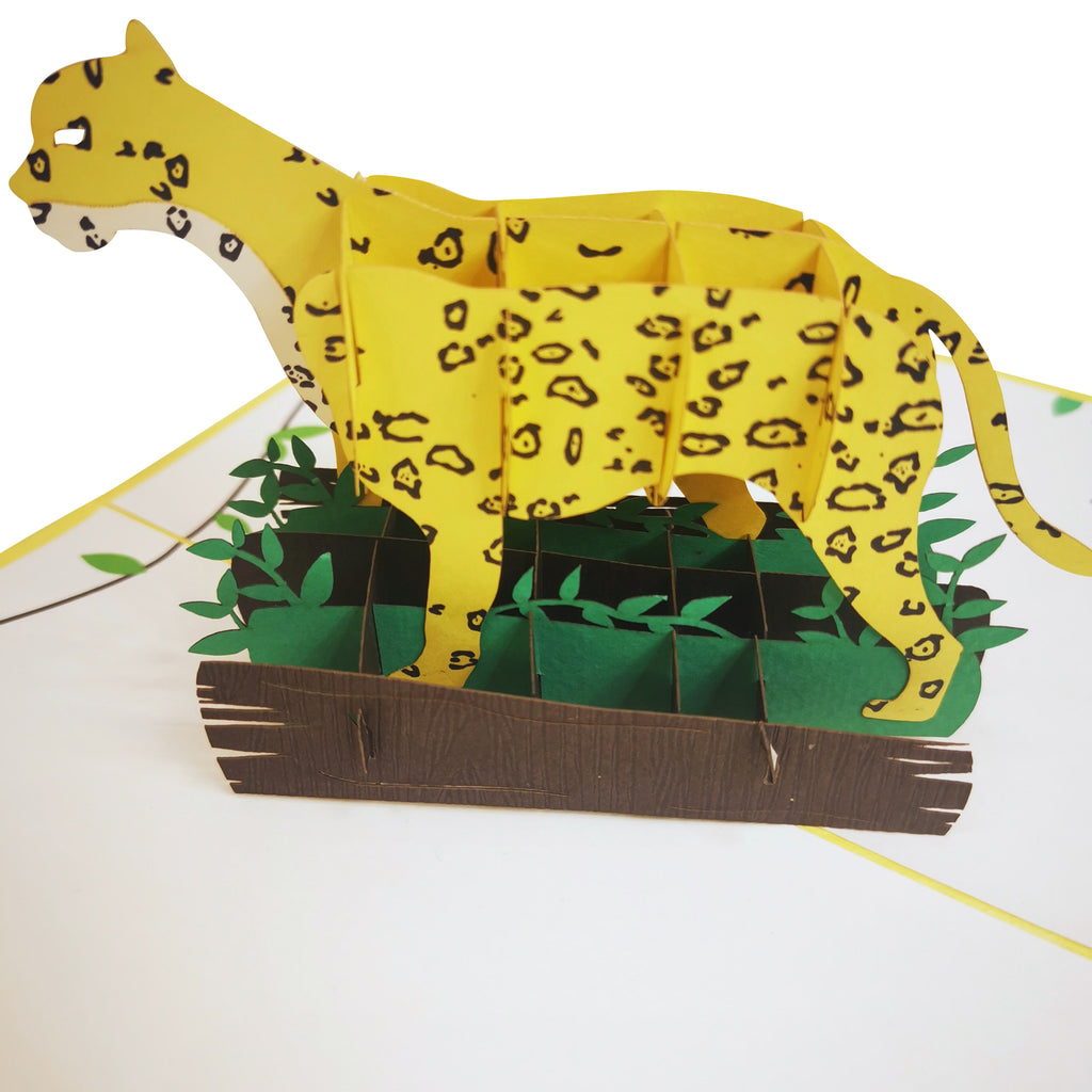 Leopard Pop-Up Card – CardPop.co.uk
