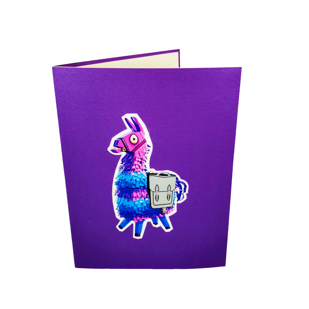 Video Game Llama Pop-Up Card – CardPop.co.uk