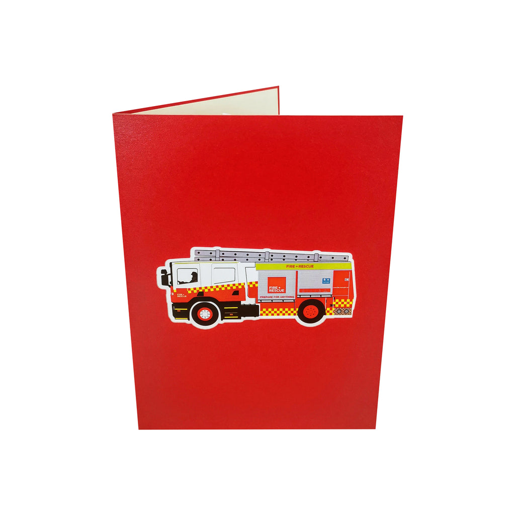 Fire Engine Pop-Up Card – CardPop.co.uk