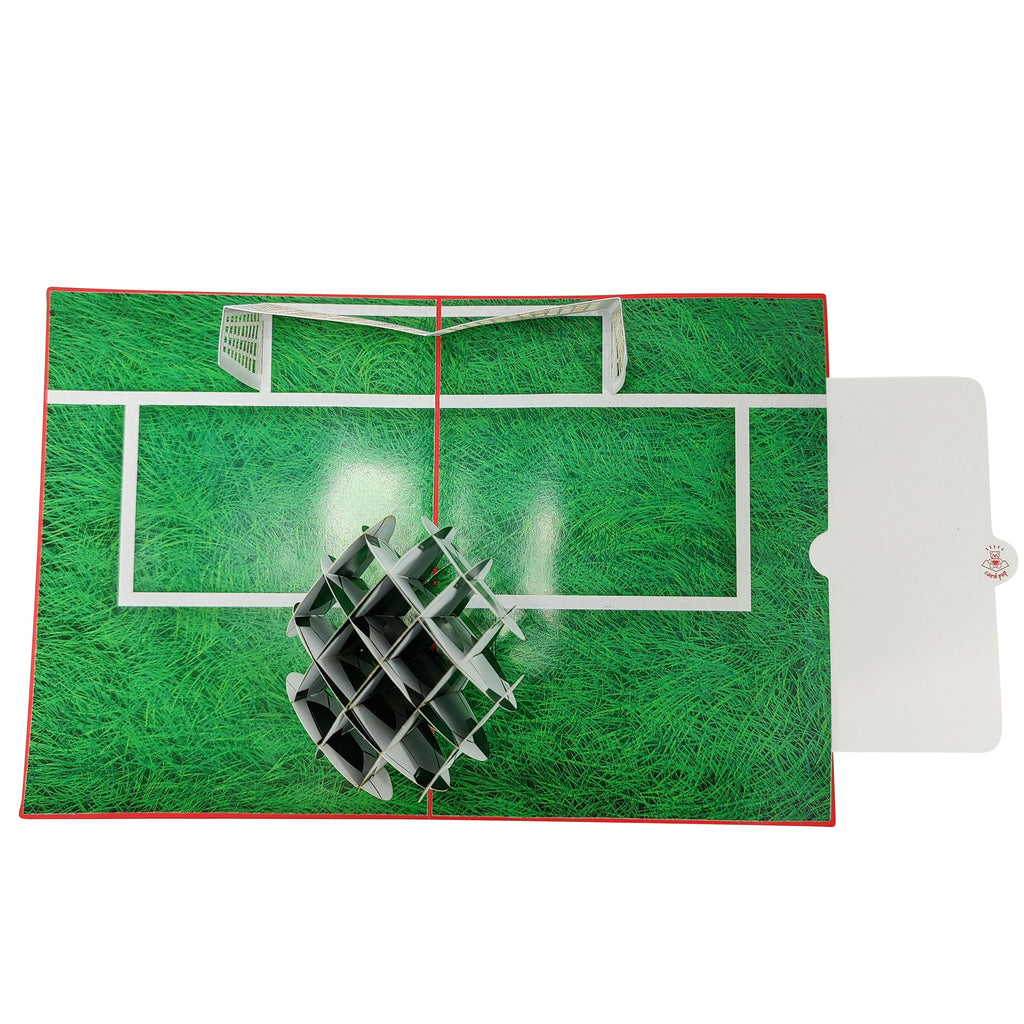 Red Football & Goal Pop-Up Card – CardPop.co.uk